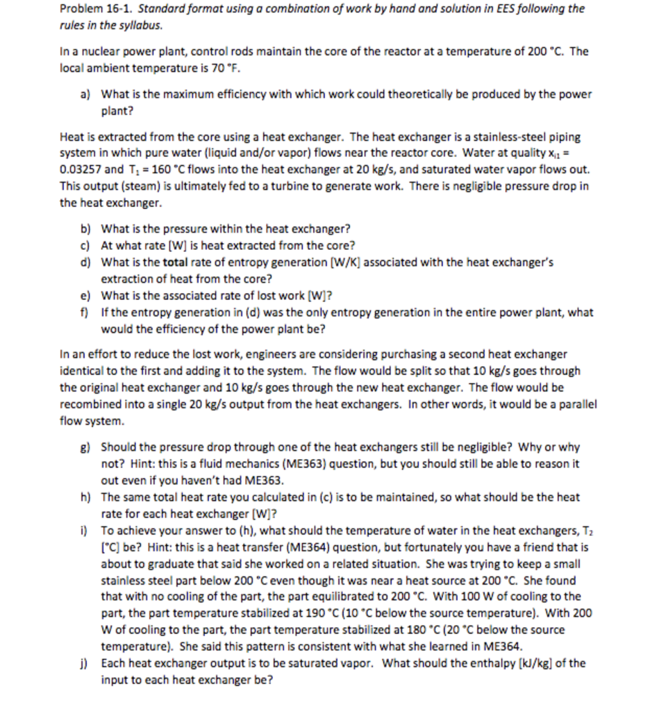 Solved Problem 16-1. Standard format using a combination of | Chegg.com