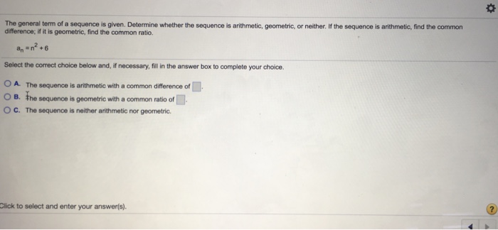 Solved The general term of a sequence is given. Determine | Chegg.com