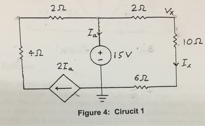 Solved solve for Vx and Ix. | Chegg.com