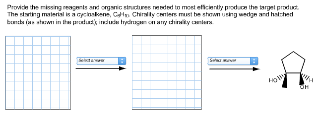 Solved Provide the missing reagents and organic structures | Chegg.com