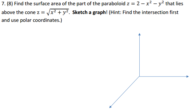 Solved Find The Surface Area Of The Part Of The Paraboloid Z