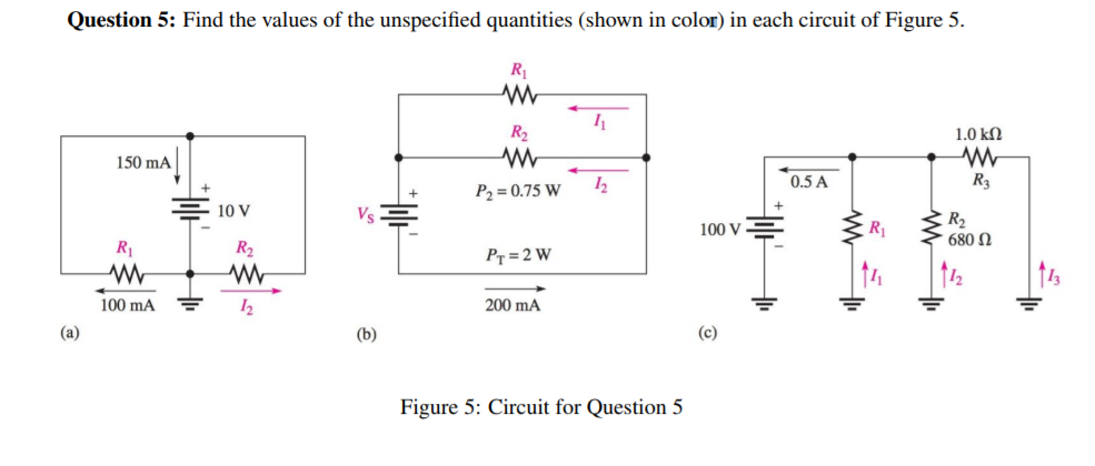 Solved Question 5: Find the values of the unspecified | Chegg.com