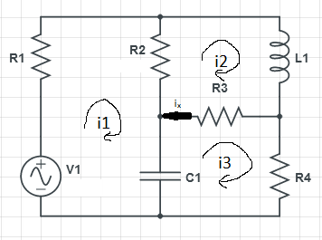 Solved Values:R1 = R2 = R3 = R4 = 1 ohmL1 = 0.04HC1 = | Chegg.com
