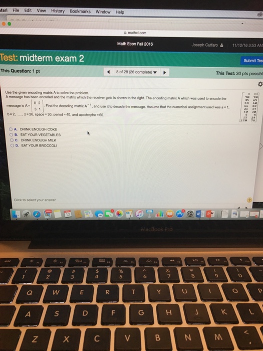 Solved When answering the question can you choose which | Chegg.com