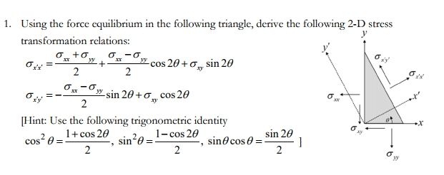 Solved Using the force equilibrium in the following | Chegg.com