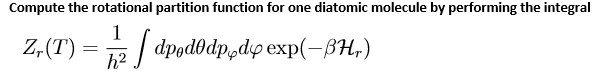 Compute the rotational partition function for one | Chegg.com