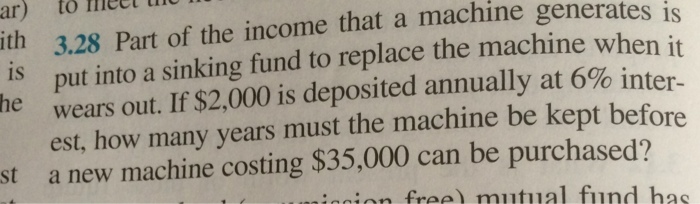 Solved 3.25 Part of the income that a machine generates is | Chegg.com
