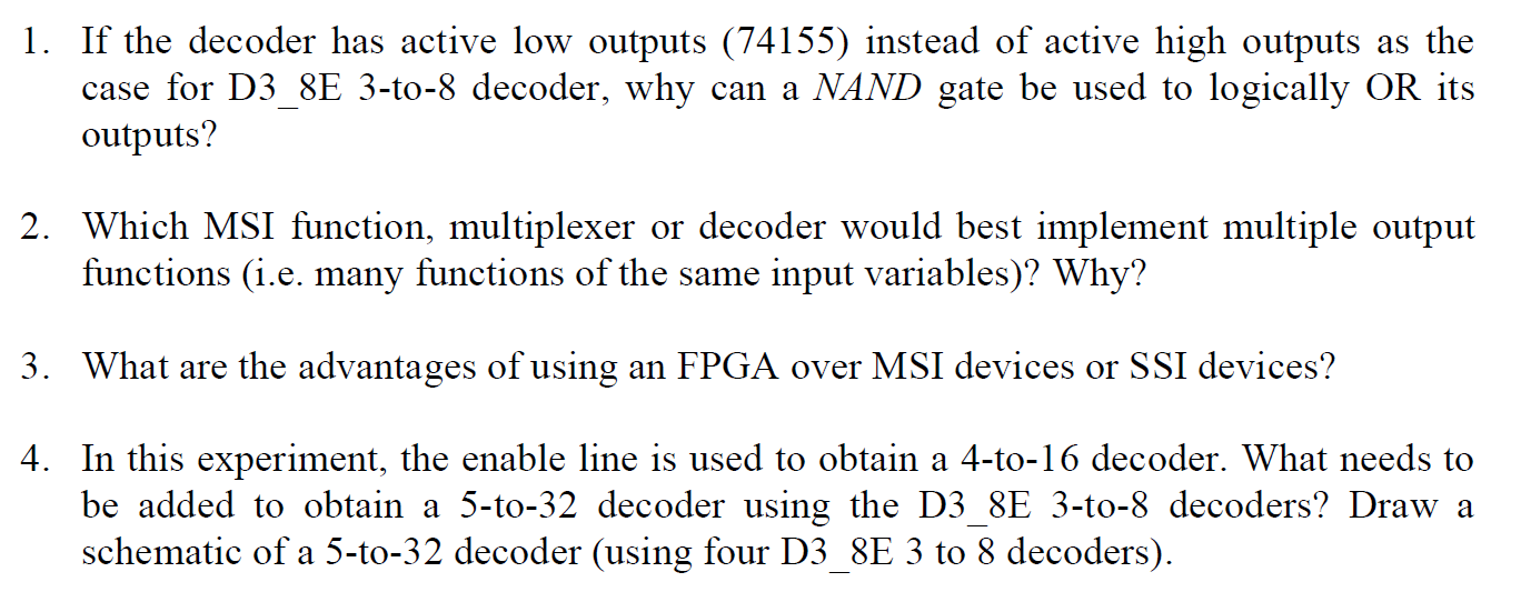 Solved L If The Decoder Has Active Low Outputs 74155 5132