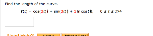 Solved Find the length of the curve. r(t) = cos(3t) i + | Chegg.com