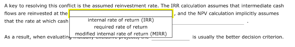 Solved 6. Understanding the NPV profile If an independent | Chegg.com