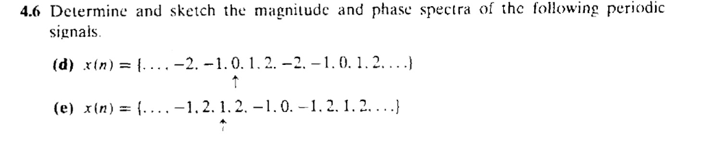 Solved 4.6 Determine and sketch the magnitude and phase | Chegg.com