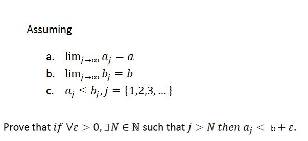Solved Prove that if for all epsilon > 0, there exists an N | Chegg.com