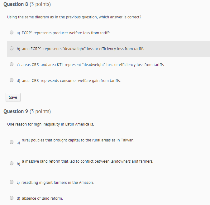 Solved Question 8(3 points) Using the same diagram as in the | Chegg.com