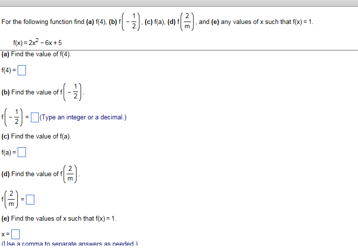 Solved For the following function find (a) f(4), (b) | Chegg.com