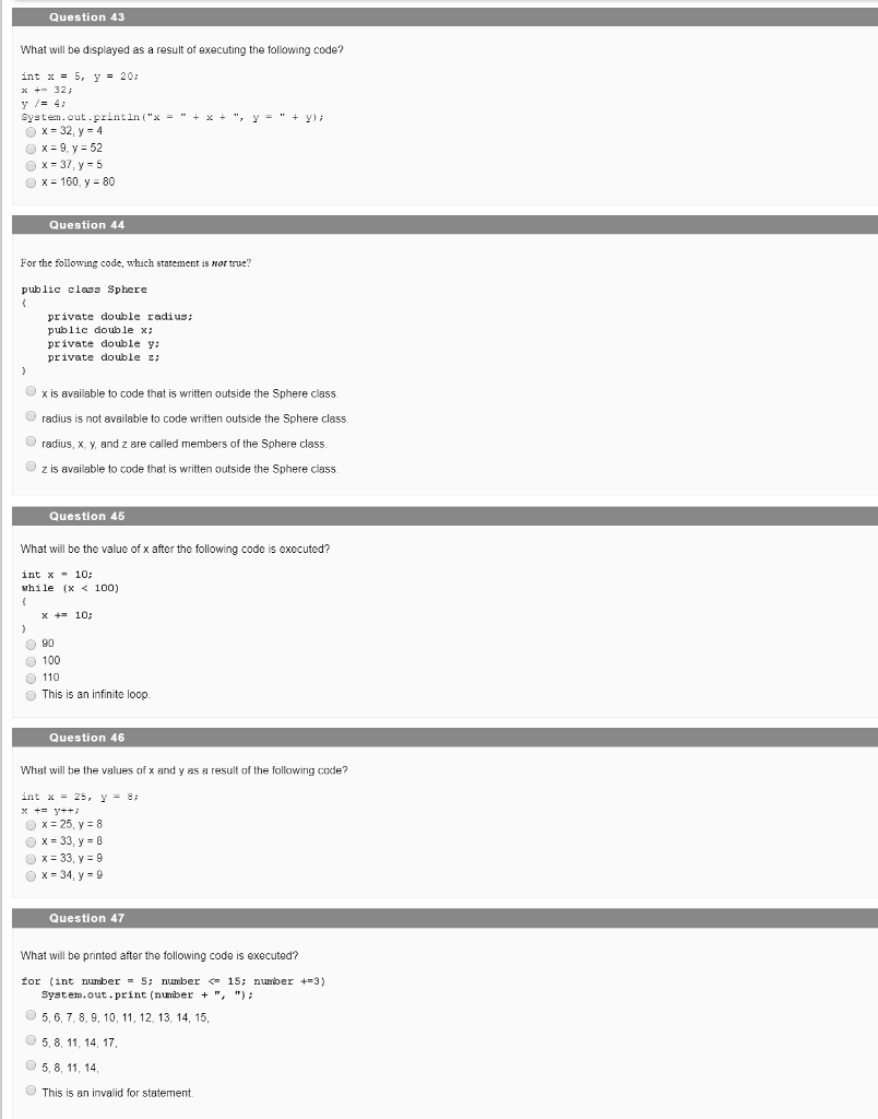 Solved What Will Be Displayed As A Result Of Executing The 