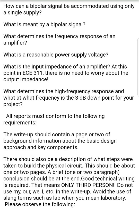Solved How can a bipolar signal be accommodated using only a | Chegg.com