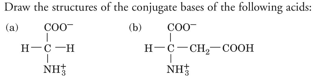 Solved Draw the structures of the conjugate bases of the | Chegg.com