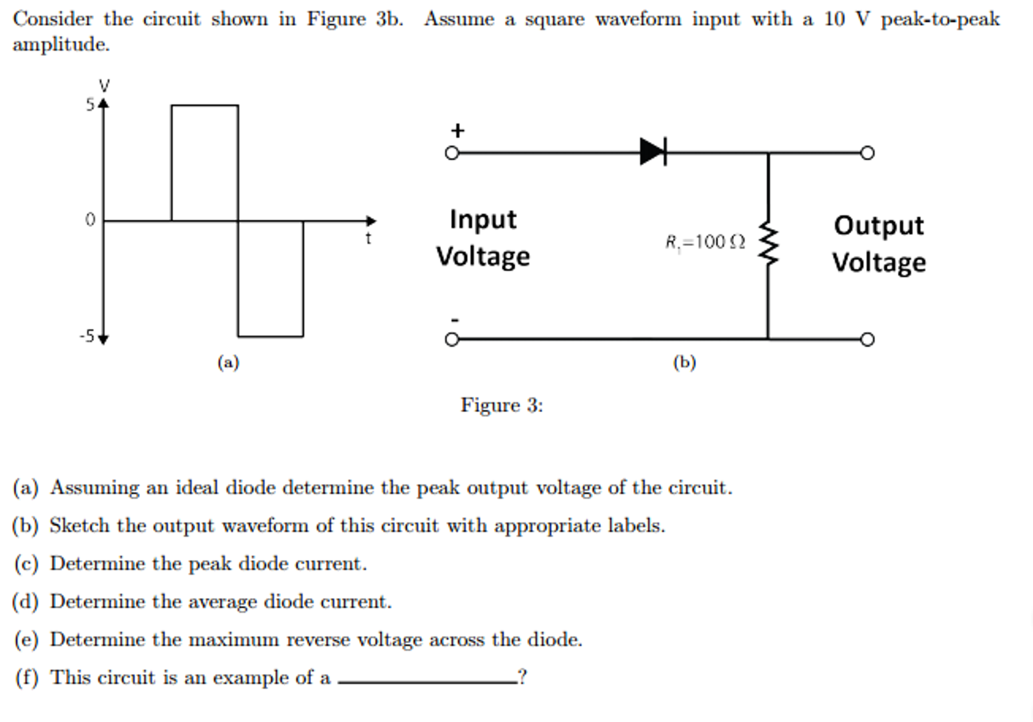 Solved Consider the circuit shown in Figure 3b. Assume a | Chegg.com