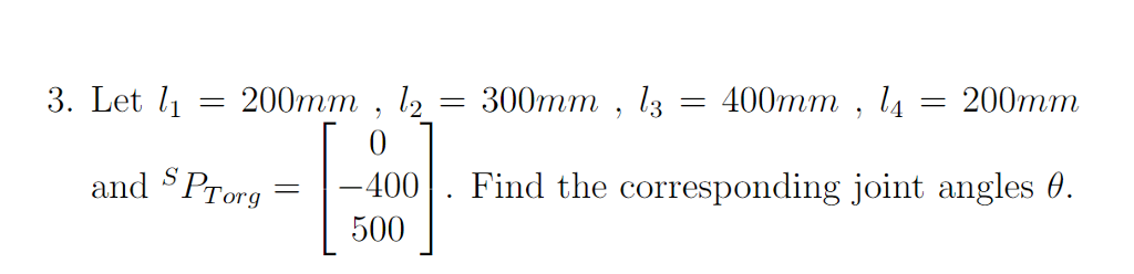 Solved The arm with three degrees of freedom shown in Figure | Chegg.com