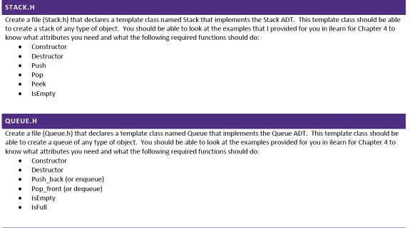 Solved STACK.H Create a file (Stack.h) that declares a | Chegg.com Solved STACK.H Create a file (Stack.h) that declares a | Chegg.com