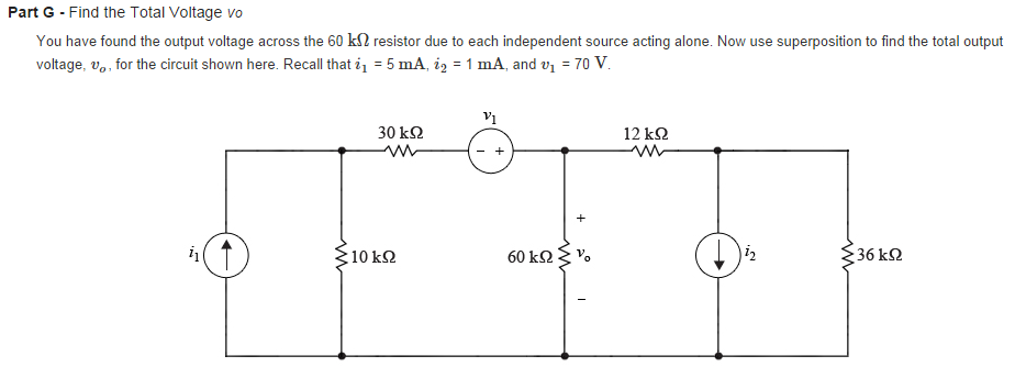 Solved Find the Total Voltage You have found the output | Chegg.com