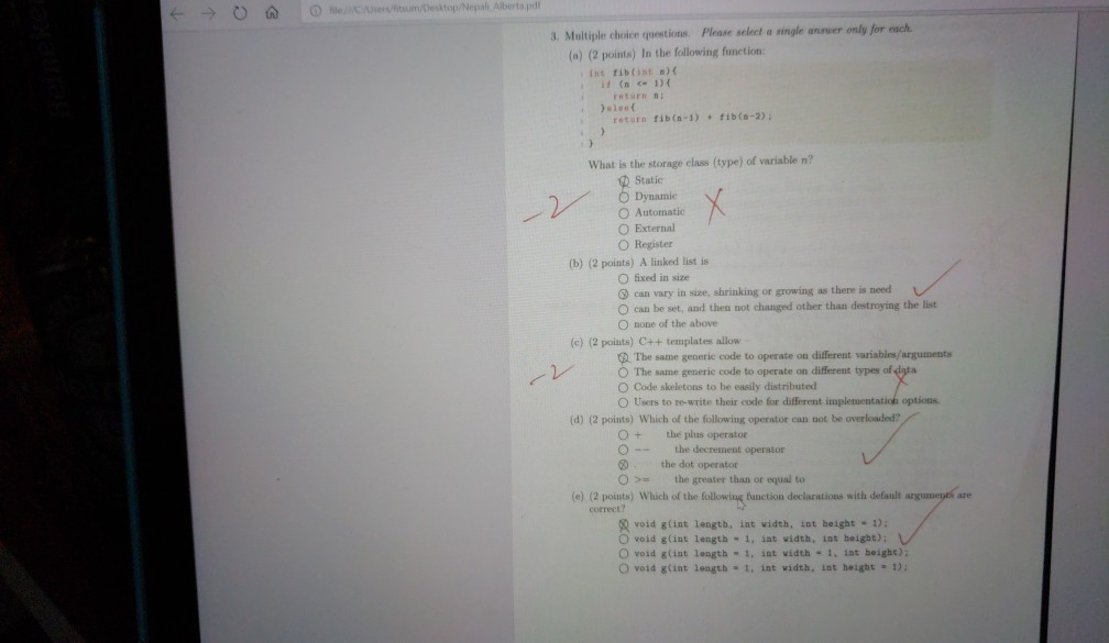 Solved 3. Multiple choice questions. Please select a single | Chegg.com
