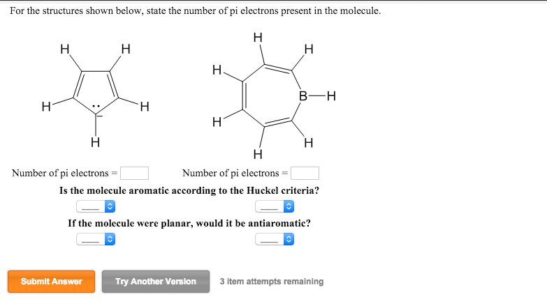 Solved For the structures shown below, state the number of | Chegg.com