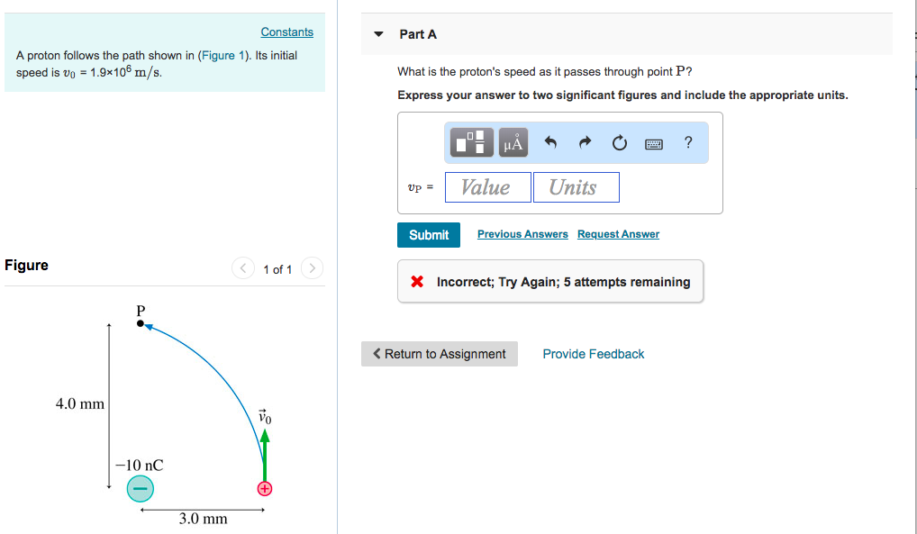 Solved Constants Part A A proton follows the path shown in | Chegg.com