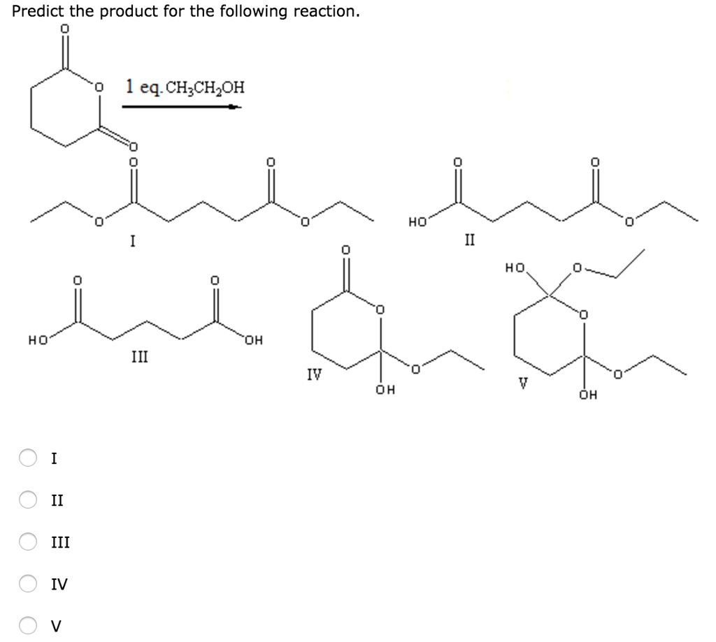 Solved Predict the product for the following reaction. | Chegg.com