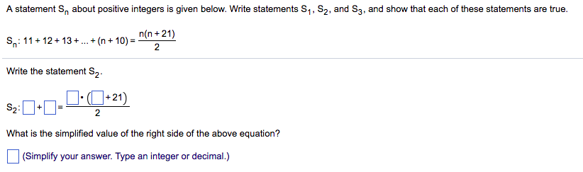 Solved A statement sn about positive integers is given | Chegg.com