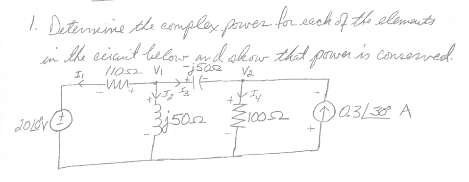 Solved Determine the complex power for each of the elements | Chegg.com