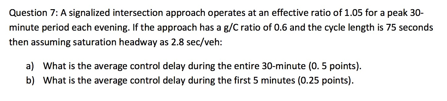Solved A signalized intersection approach operates at an | Chegg.com