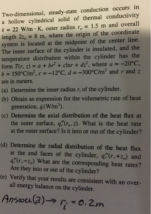 Solved Two-dimensional, steady-state conduction occurs in a | Chegg.com