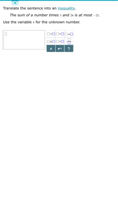 Solved Translate the sentence into an inequality. The sum | Chegg.com