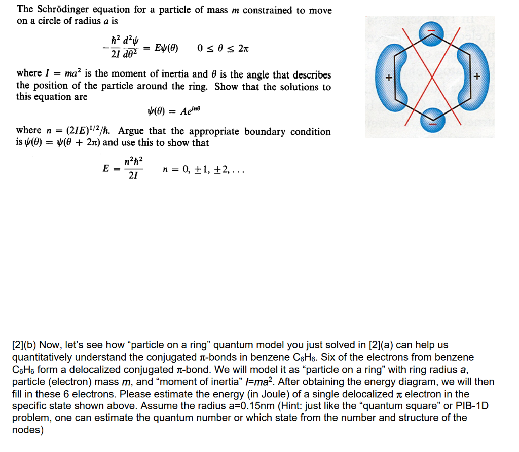 Solved The Schrodinger equation for a particle of mass m | Chegg.com