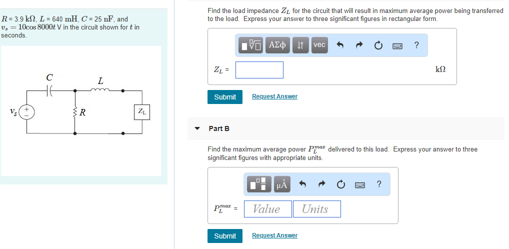 Solved Find the load impedance Zi for the circuit that will | Chegg.com