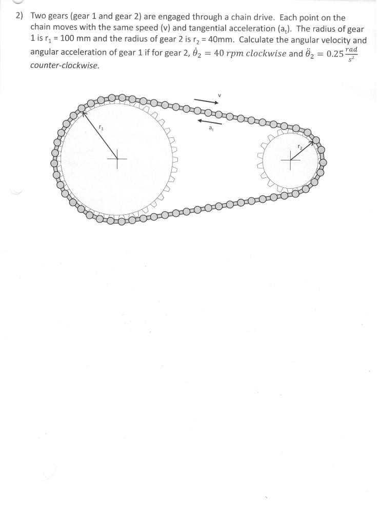 Solved Two gears (gear 1 and gear 2) are engaged through a | Chegg.com