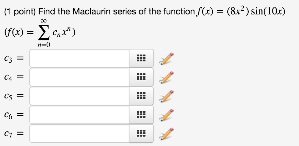 Solved Find the Maclaurin series of the function f(x) = | Chegg.com