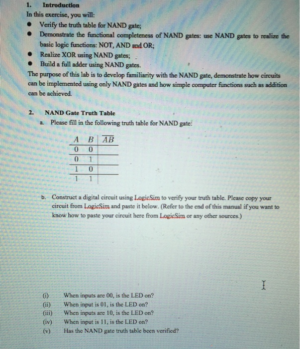 Solved In this exercise, you will: Verify the truth table | Chegg.com