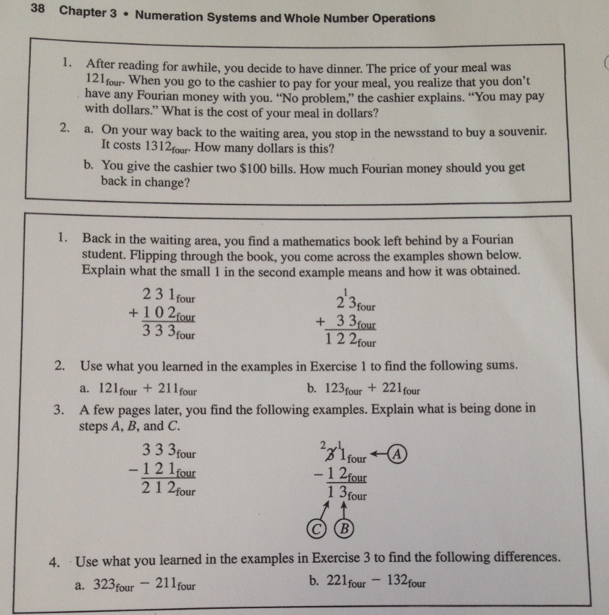 Solved 38 C hapter 3 Numeration Systems and Whole Number | Chegg.com