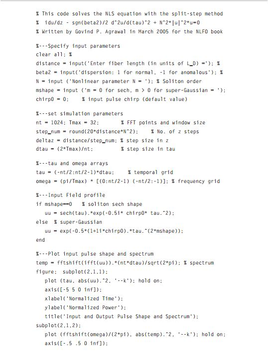 Implement The Split Step Fourier Method Of Section