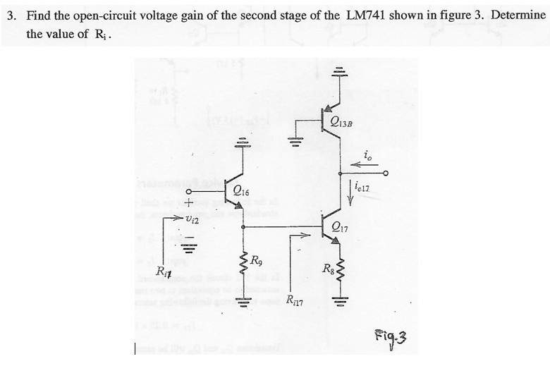 Solved Find the open-circuit voltage gain of the second | Chegg.com