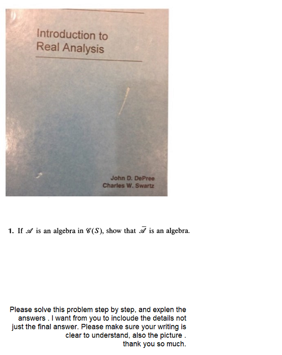 Solved Introduction to Real Analysis John D. DePree Charles | Chegg.com