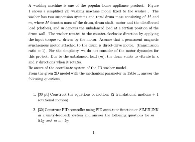 A washing machine is one of the popular home | Chegg.com