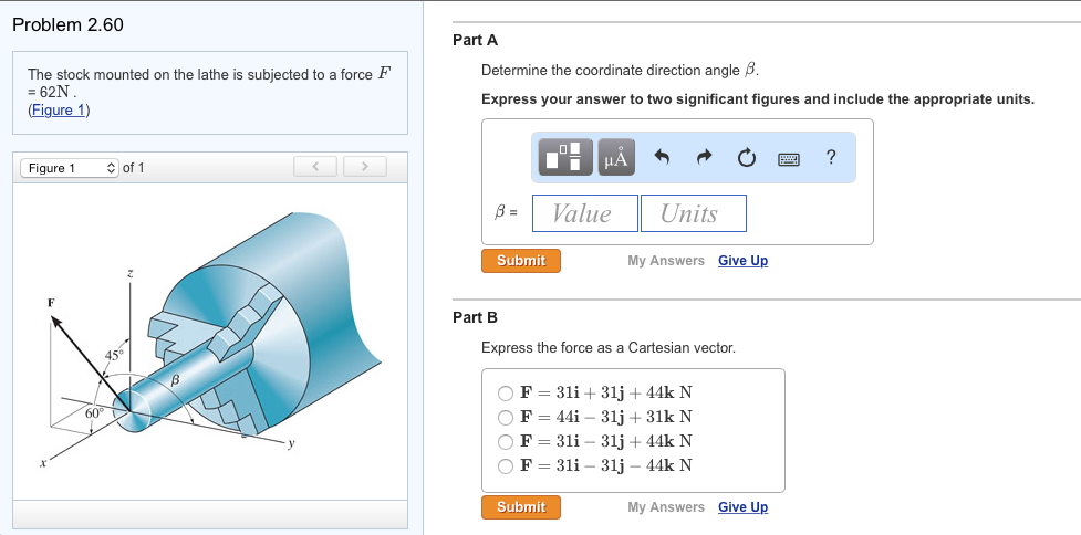 Solved Problem 2.60 The stock mounted on the lathe is | Chegg.com
