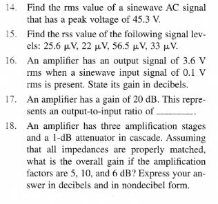 Solved Find the rms value of a sine wave AC signal that has | Chegg.com
