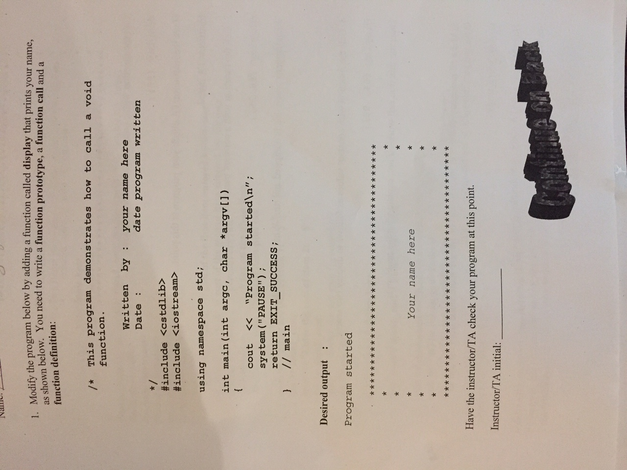 Solved Modify The Program Below By Adding A Function Called 8293