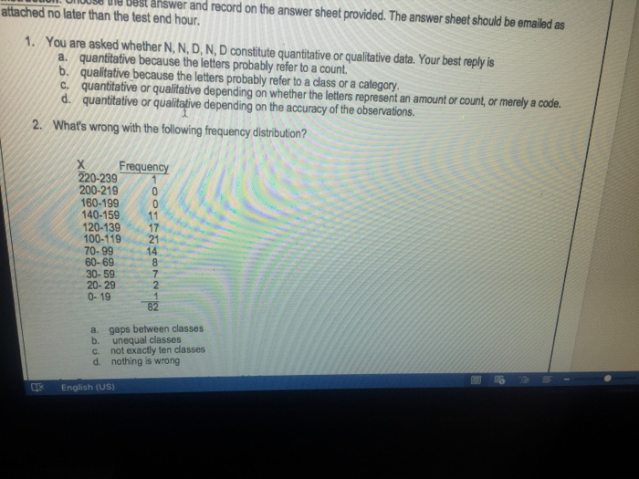 Solved Whether N, N, D, N, D constitute quantitative or | Chegg.com