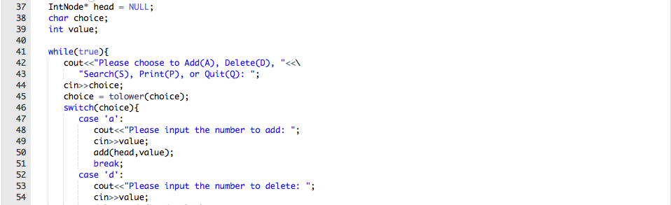 Solved Implement a singly LinkedList for Integers Implement | Chegg.com