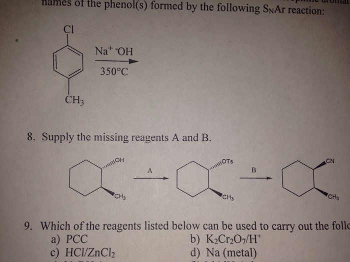 Solved 7. Phenols can be synthesized from aryl halides via | Chegg.com